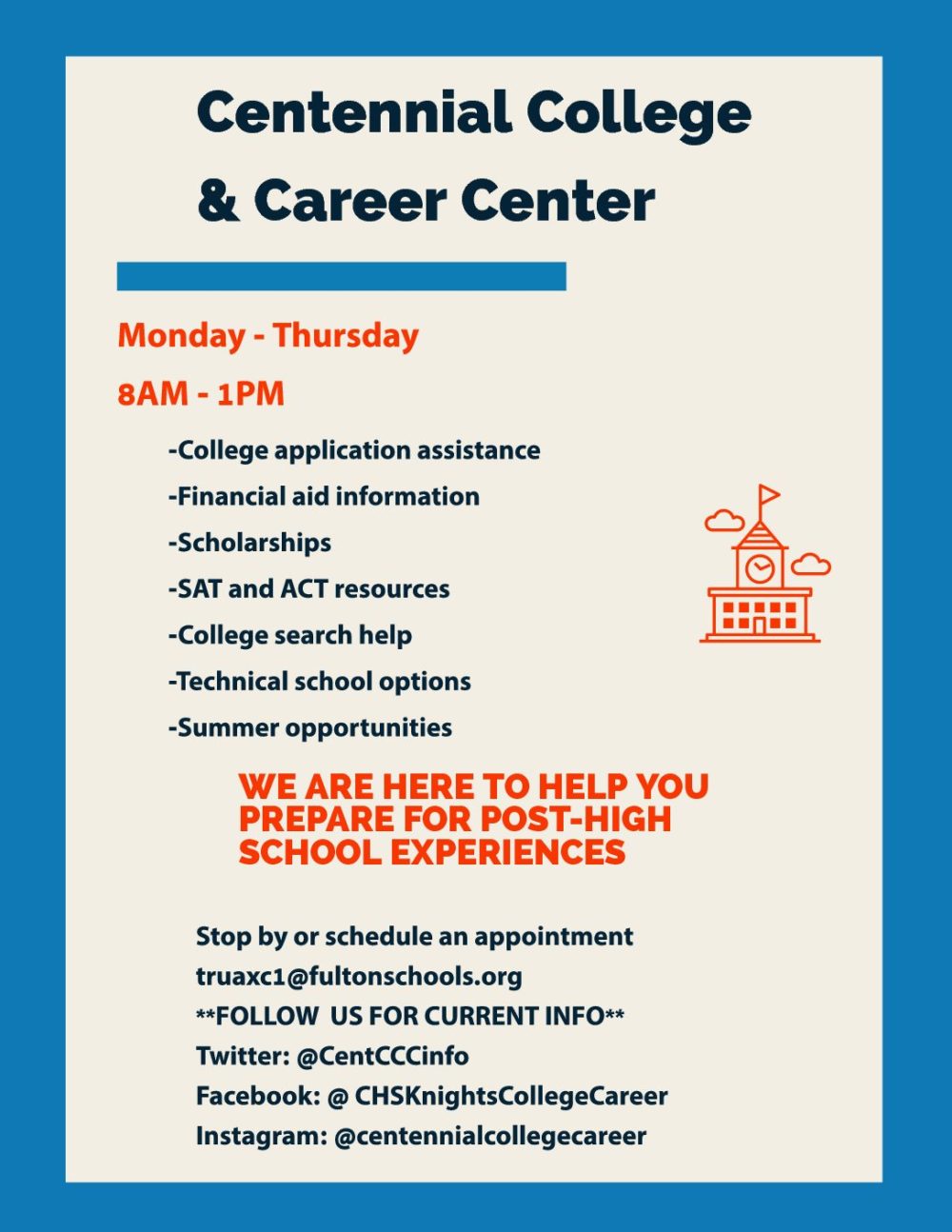 Counseling Events Calendar Centennial High School Counseling